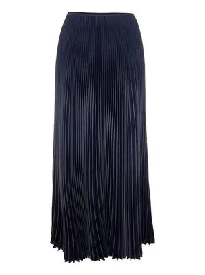 Fabiana Filippi Pleated Full Length Skirt - Blue