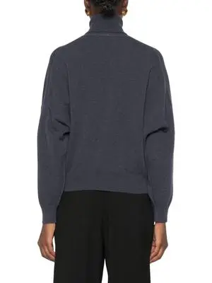 Brunello Cucinelli Cashmere Turtleneck Sweater - Blue