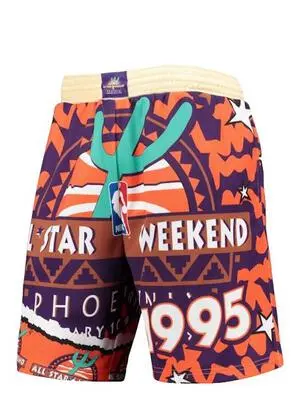 Mitchell & Ness Hardwood Classics 1995 All-star Weekend Jumbotron 2.0 Mesh Shorts - Orange