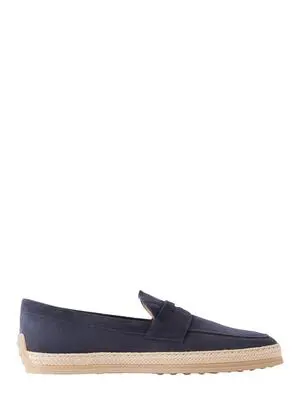 TOD'S Suede Espadrilles - Blue