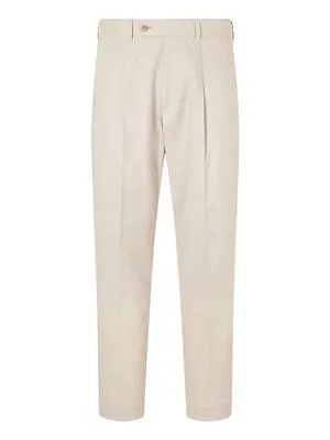 Paul Smith Straight-leg Linen And Wool-blend Trousers - Cream