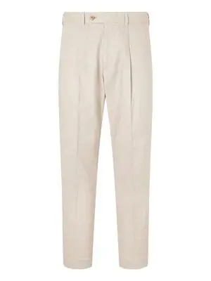 Paul Smith Straight-leg Linen And Wool-blend Trousers - Neutrals