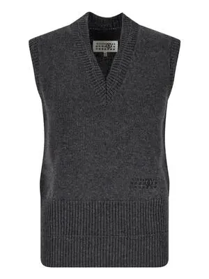 MAISON MARGIELA Wool Gilet - Gray