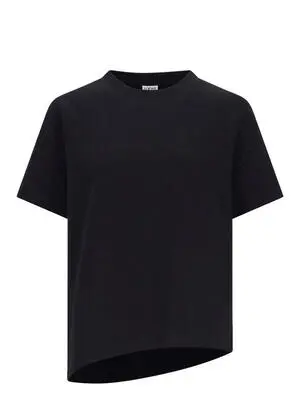 Loewe Asymmetrical Logo T-shirt - Black