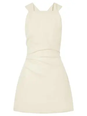 SIR. SIR. Thora Open-Back Linen Mini Dress Ecru