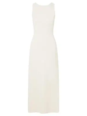 SIR. Saba Embellished Crepe Midi Dress - Ivory