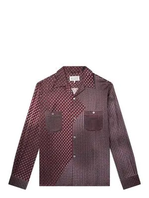 MAISON MARGIELA Paisley-print Satin Shirt - Red