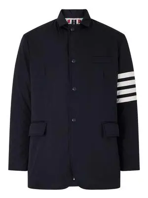 Thom Browne Striped Shell Down Jacket - Navy