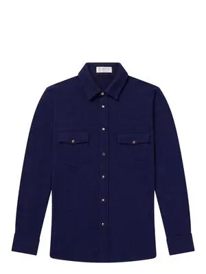 Brunello Cucinelli Cashmere Shirt - Blue