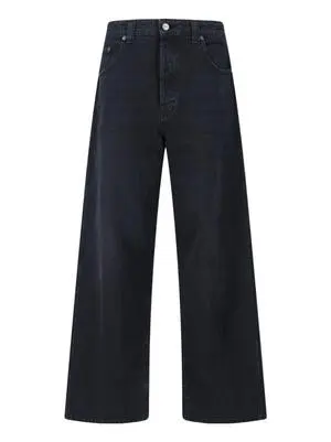 Khaite Wide-leg Belt Loop Jeans - Black