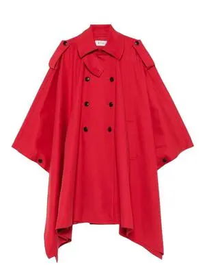RÓHE Double-breasted Trench Coat - Red