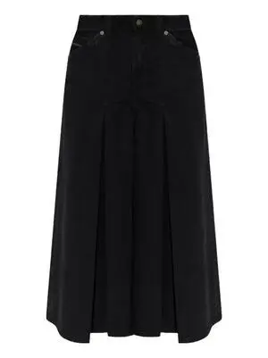 DIESEL® Diesel Pleated Wide-Leg Denim Culottes