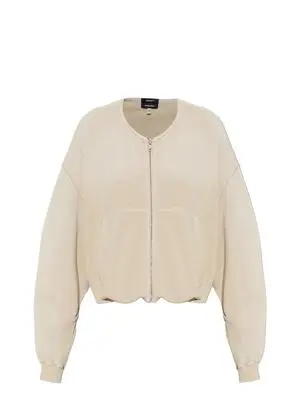 R13 Zip-up Hoodie With Pockets - Beige