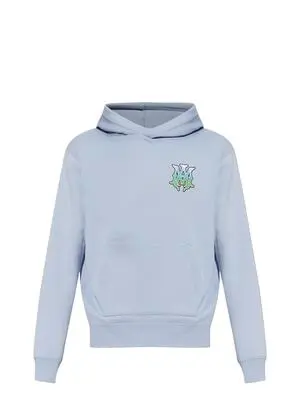 Amiri Logo Print Hoodie - Blue