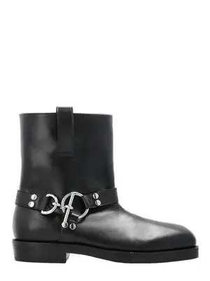 Balmain Harness Ankle Boots - Black