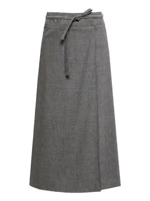 Peserico A-line Skirt With Detachable Belt - Black