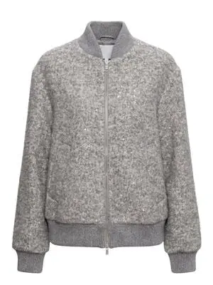 Peserico Long Sleeve Casual Jacket - Gray