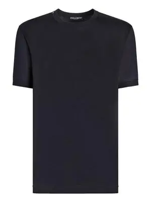 Dolce & Gabbana Silk Jersey T-shirt - Blue