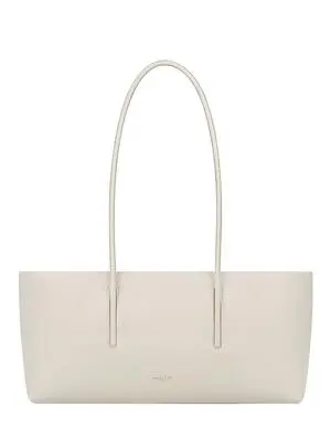 DEMELLIER Stockholm Leather Shoulder Bag - Chalk