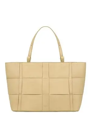 DEMELLIER The Florence Woven Leather Tote Bag - Dune