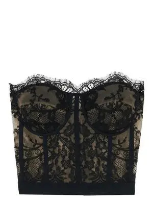 Alexander McQueen Lace Corset - Black