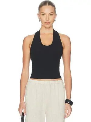 Spanx Spnax Ribbed Halter Top - Black