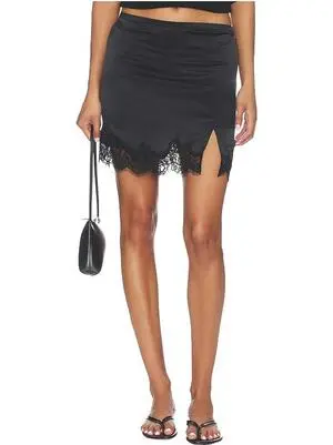 FLEUR DU MAL Juliet Lace Skirt - Black