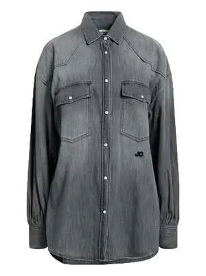 JACOB COHЁN Cotton Denim Shirt - Grey