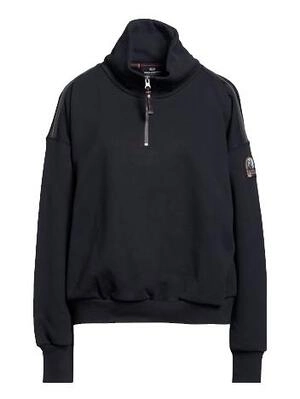PARAJUMPERS Cotton And Polyester Sweatshirt With Half-zip Neckline - Black