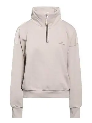 PARAJUMPERS Taupe Cotton And Polyester Sweatshirt With Half-zip Neckline - Grey