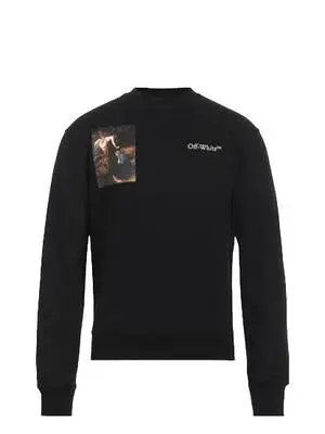 OFF-WHITE™ Cotton And Elastane Sweatshirt With Appliqu - Black