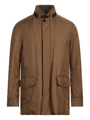 MOORER Polyester Jacket With Detachable Hood - Light Brown