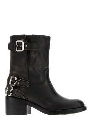 Chloé CHLOE Leather Dakota Boots Black