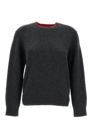 Loulou De Saison Loulou De Saison Otis Cashmere Sweater Grey