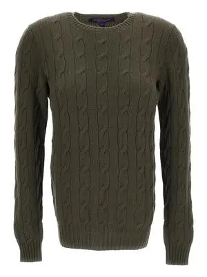 Ralph Lauren Maglia Girocollo A Trecce - Verde