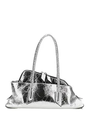Attico ATTICO La Passeggiata Small Top Handle Bag Argento