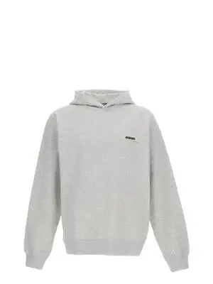 Jacquemus Grosgrain Hoodie Sweatshirt - Grey