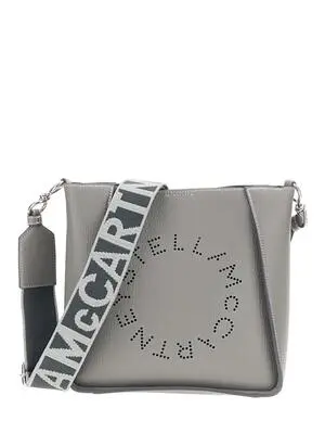 Stella McCartney Stella McCartney Logo Crossbody Bag With Grainy Strap Grey