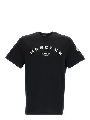 Moncler Maglietta Logo - Nero
