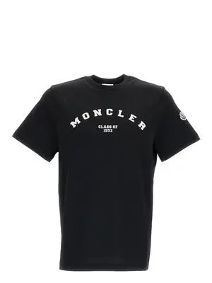 Moncler Maglietta Logo - Nero