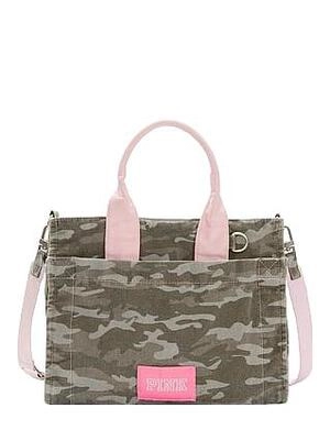 Pink Mini Tote Bag With Detachable Strap - Print