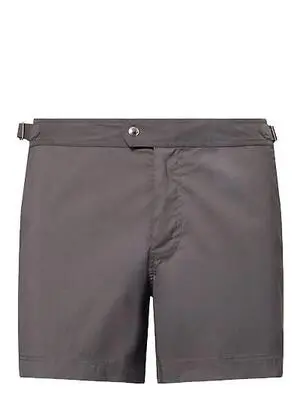 TOM FORD Micro Compact Poplin Swim Shorts - Shadow