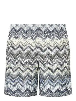 Missoni Mid-length Zig-zag Print Swim Shorts - Multi