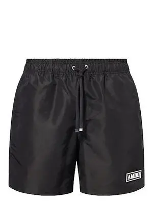 Amiri Patch Swim Shorts - Black