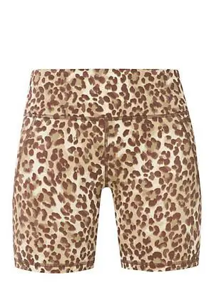 Sweaty Betty Power 9in Stretch-woven Cycling Shorts - Beigeinkleopardprint