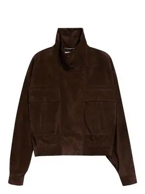 Saint Laurent Suede Bomber Jacket - Ebene