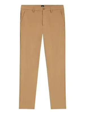 Hugo Boss Tailored Trousers With Button Fly And Belt Loops - Beige