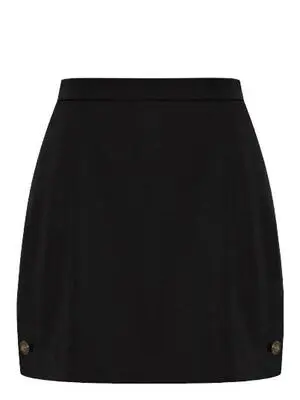 VERSACE Versace High-Waisted A-Line Skirt With Button Detail