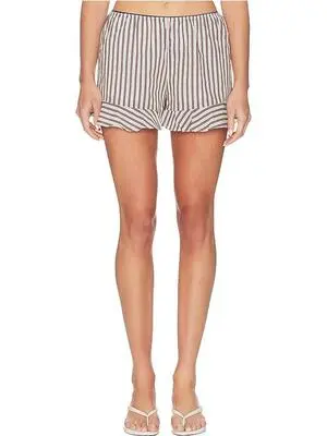 MAUDE CLUB Miller Shorts In Stripe - Multi