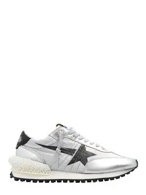 GOLDEN GOOSE Marathon Sneakers - Silver/black